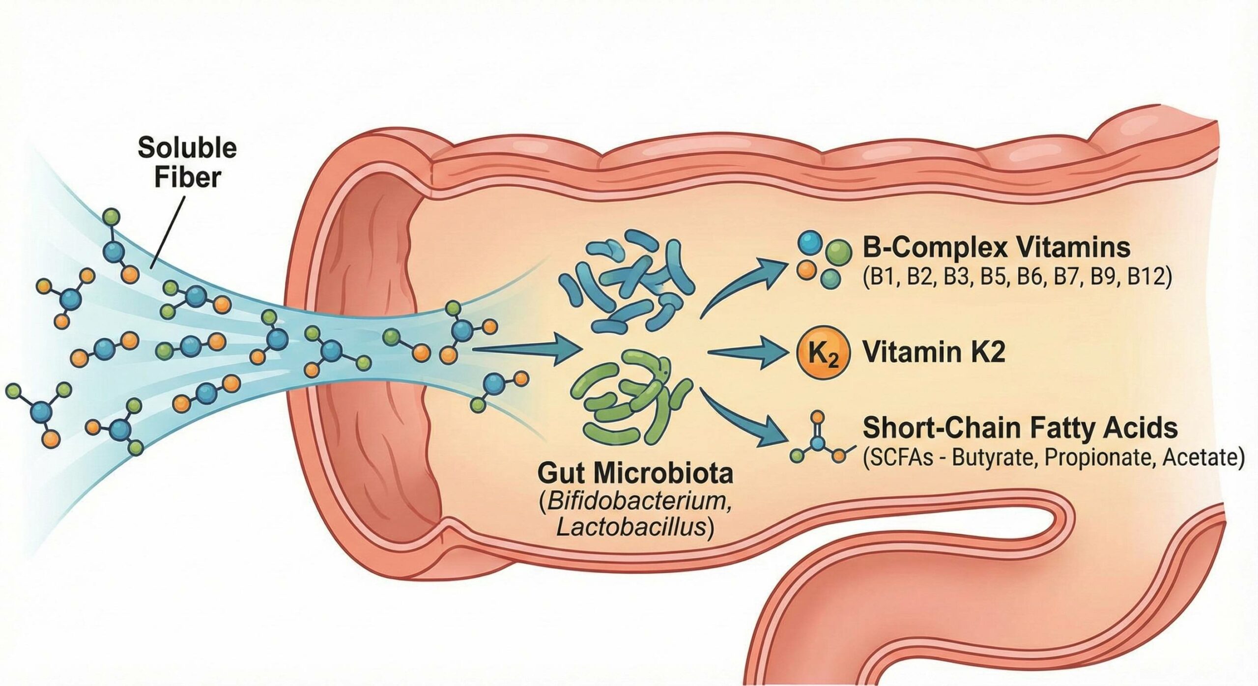 A Guide to Vitamin and SCFA Production: Why Soluble Fiber is the Secret ...